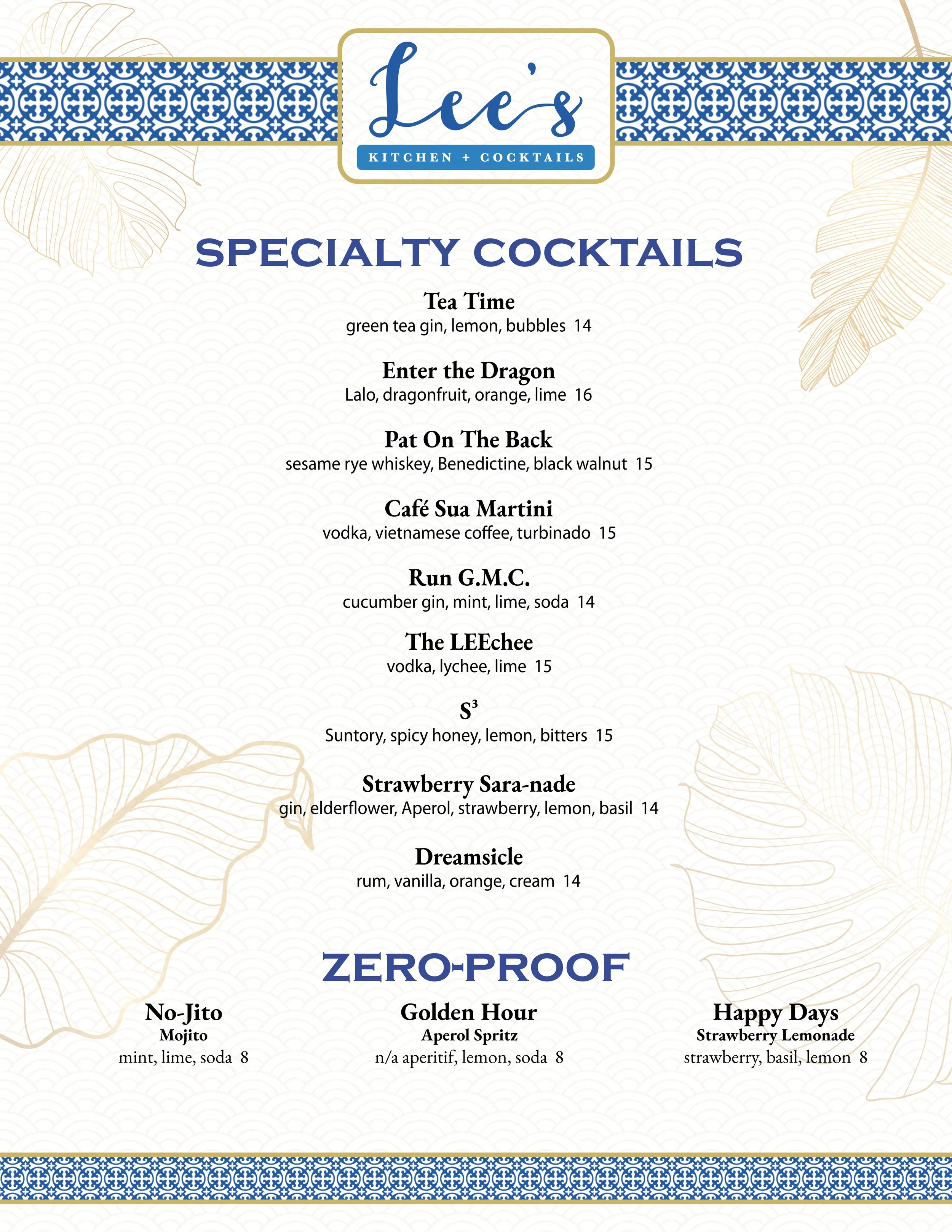 Lee's Kitchen + Cocktails