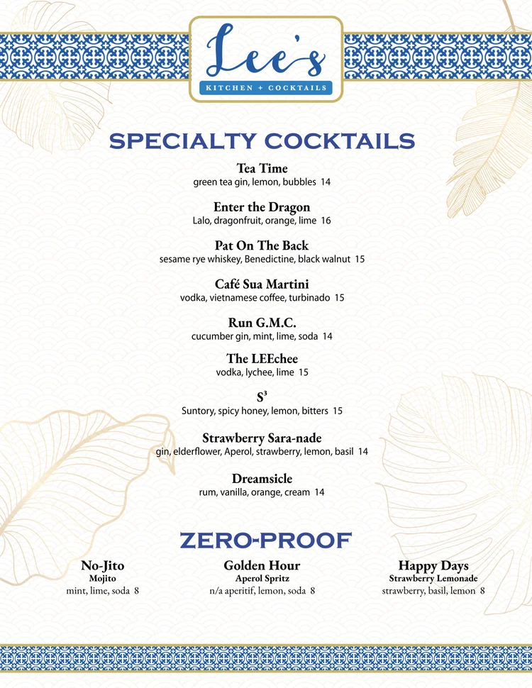 Lee's Kitchen + Cocktails