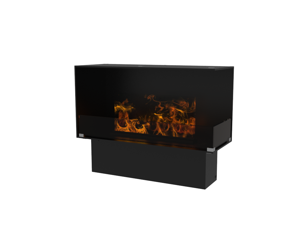 Montreal Hybrid Mist - Corner Right Water Vapour Fireplace — Decoflame ...