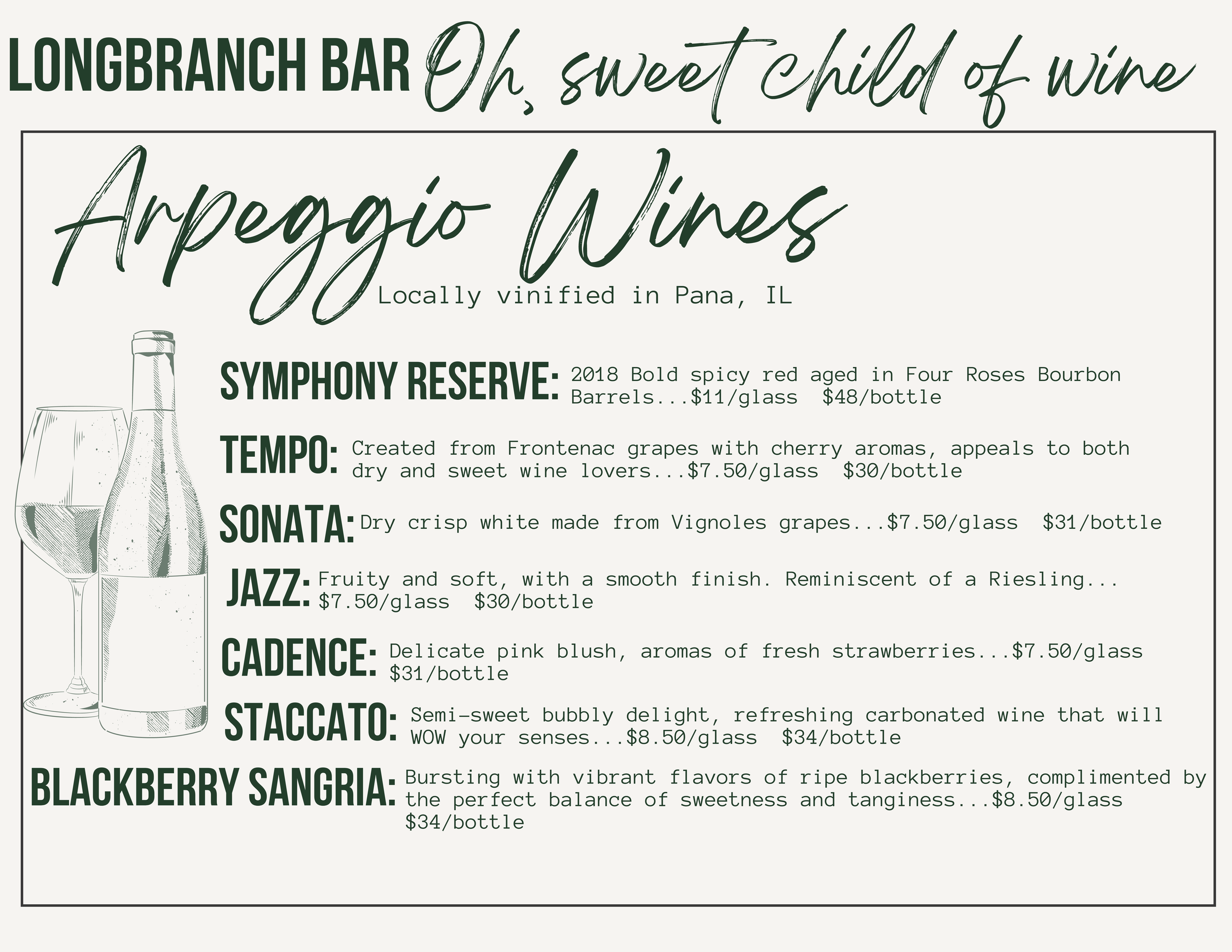 DRINKS — LONGBRANCH BAR + GRILL
