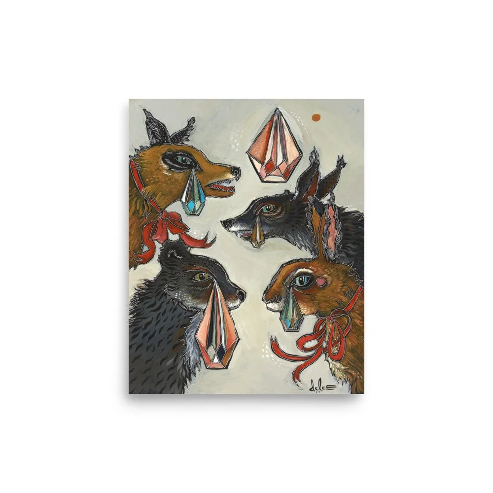 Crying Diamonds - 8x10" paper poster — DC Ice