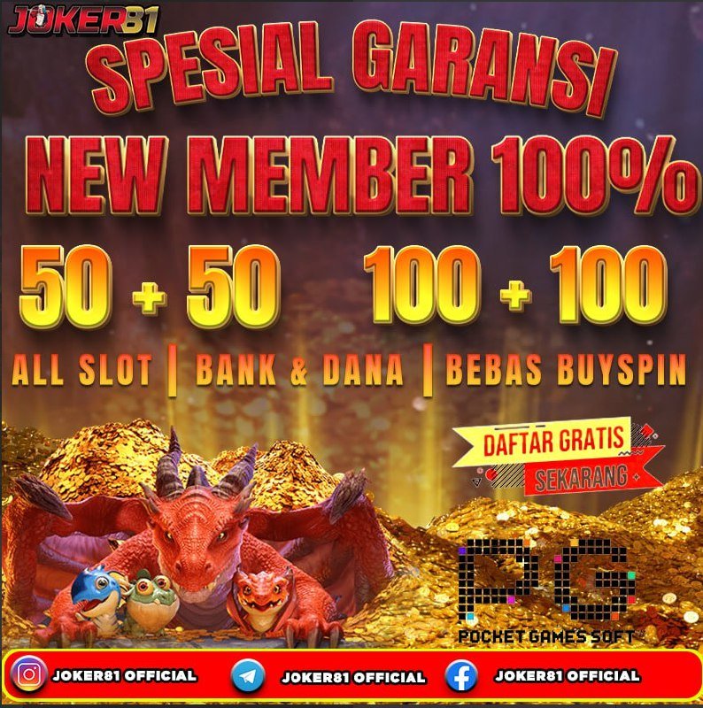 JOKER81:Situs Slot Bonus New Member 100 To Kecil Mudah Menang