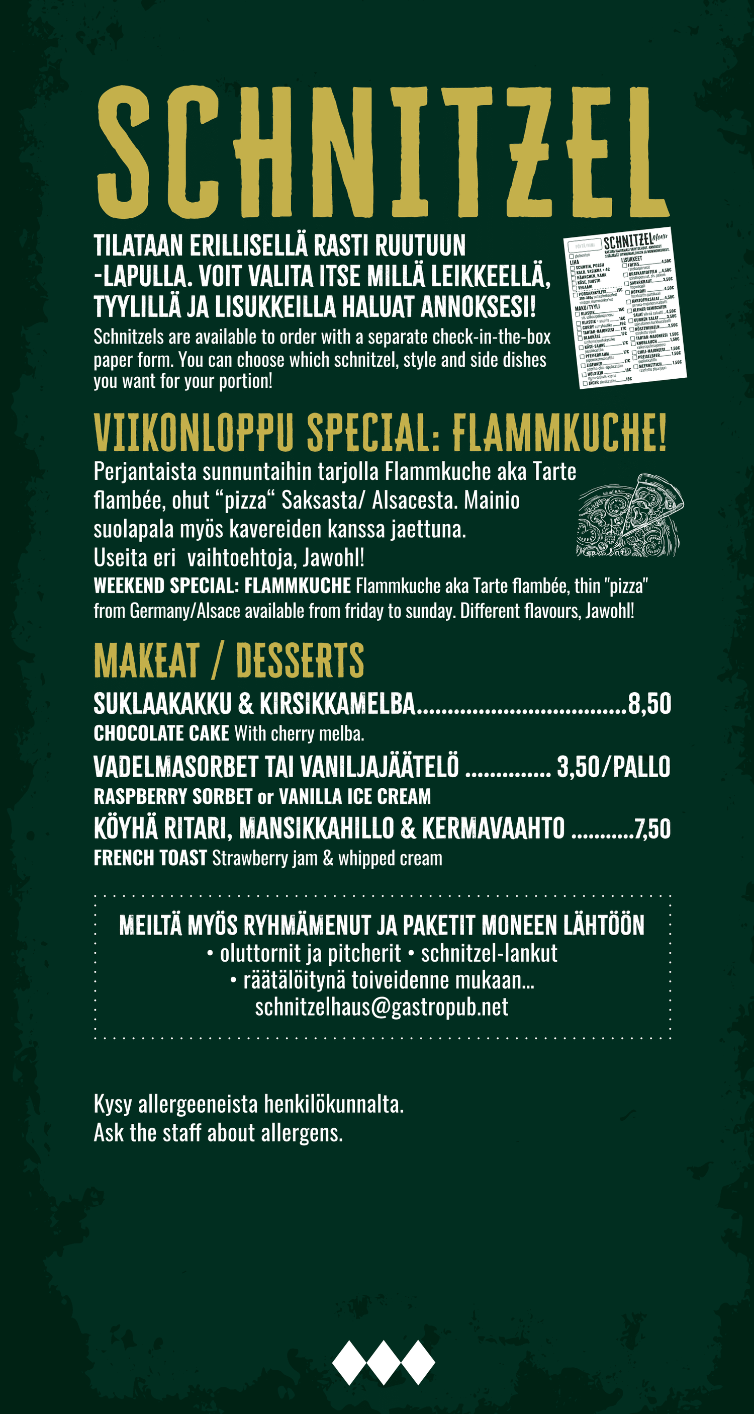 Schnitzelhaus Tampere – Saksalainen Gastropub Tammelassa