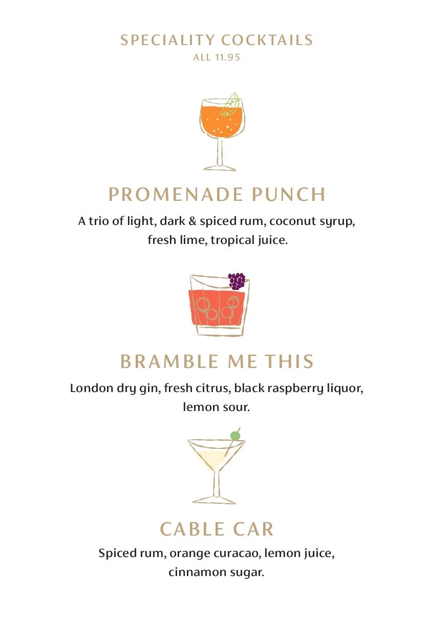 Food & Drinks Menus | Platform 9 Bar & Lounge Blackpool
