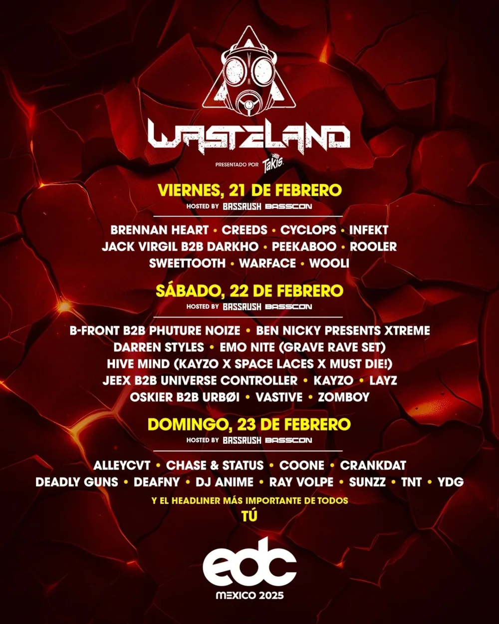 Conoce el line up por día de cada escenario de EDC México 2025 ...
