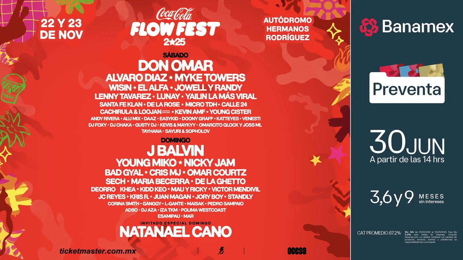 Flow Fest 2025: Lineup, precios y tipos de boletos para su octava ...