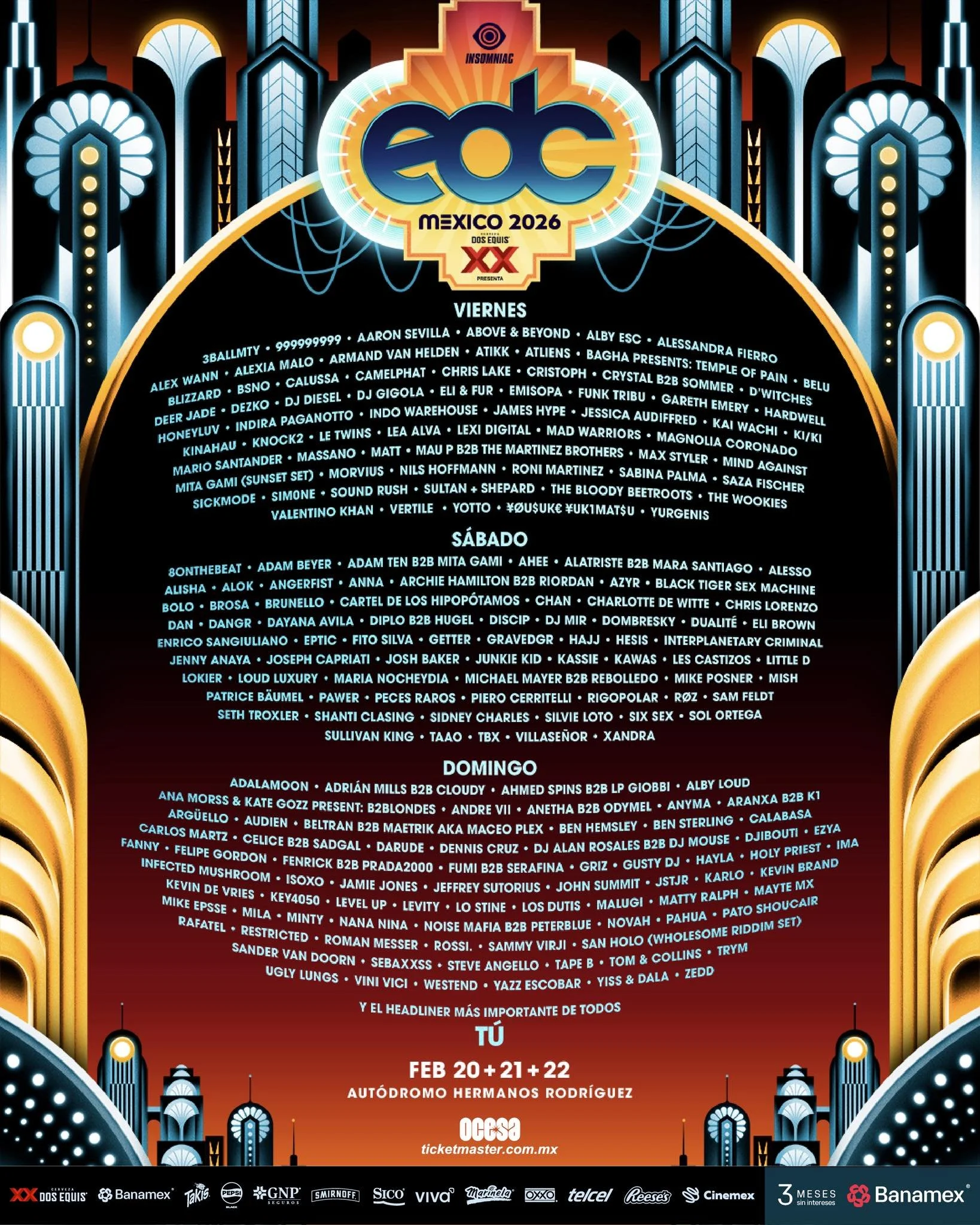 EDC México 2026 revela su lineup por día: estos son los artistas del ...