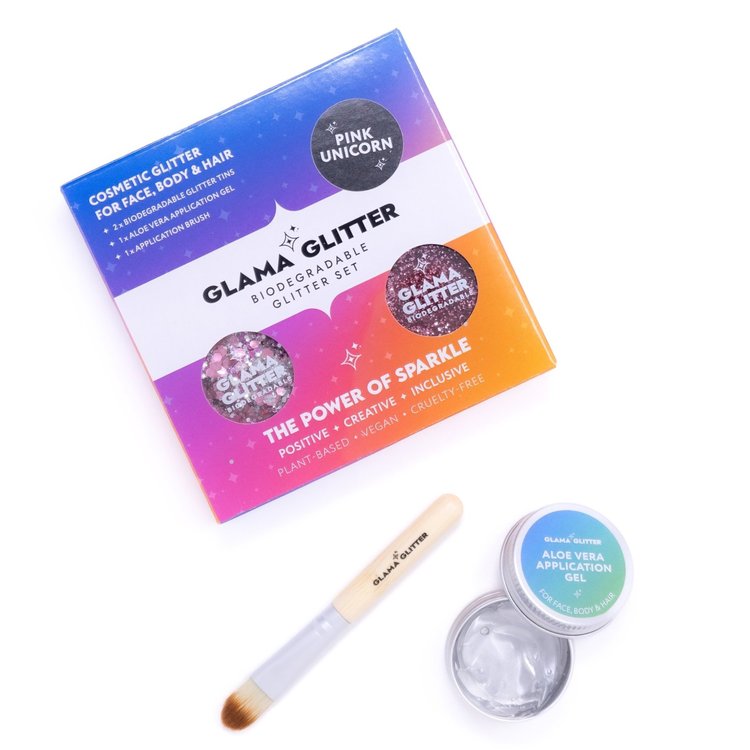Glamaglitter - Biodegradable glitter for face, body & hair