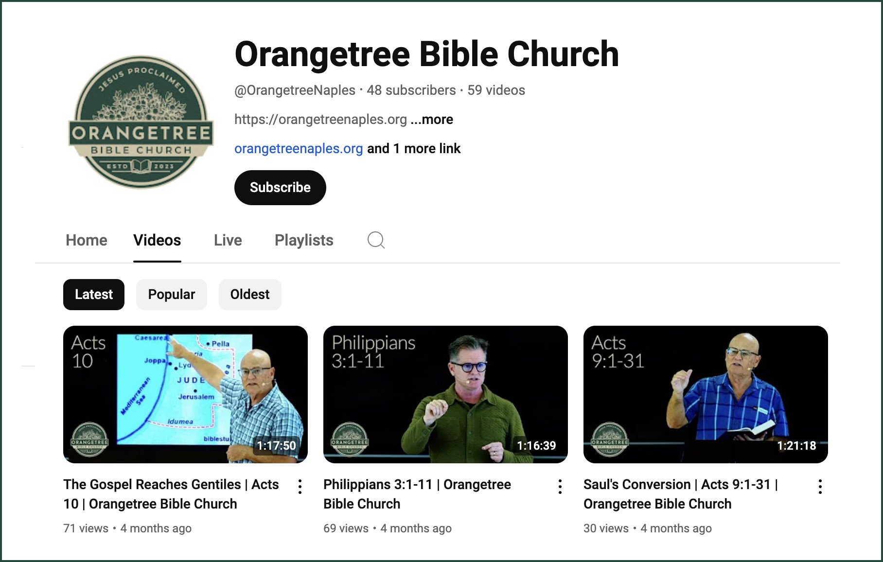 Orangetree Bible Church