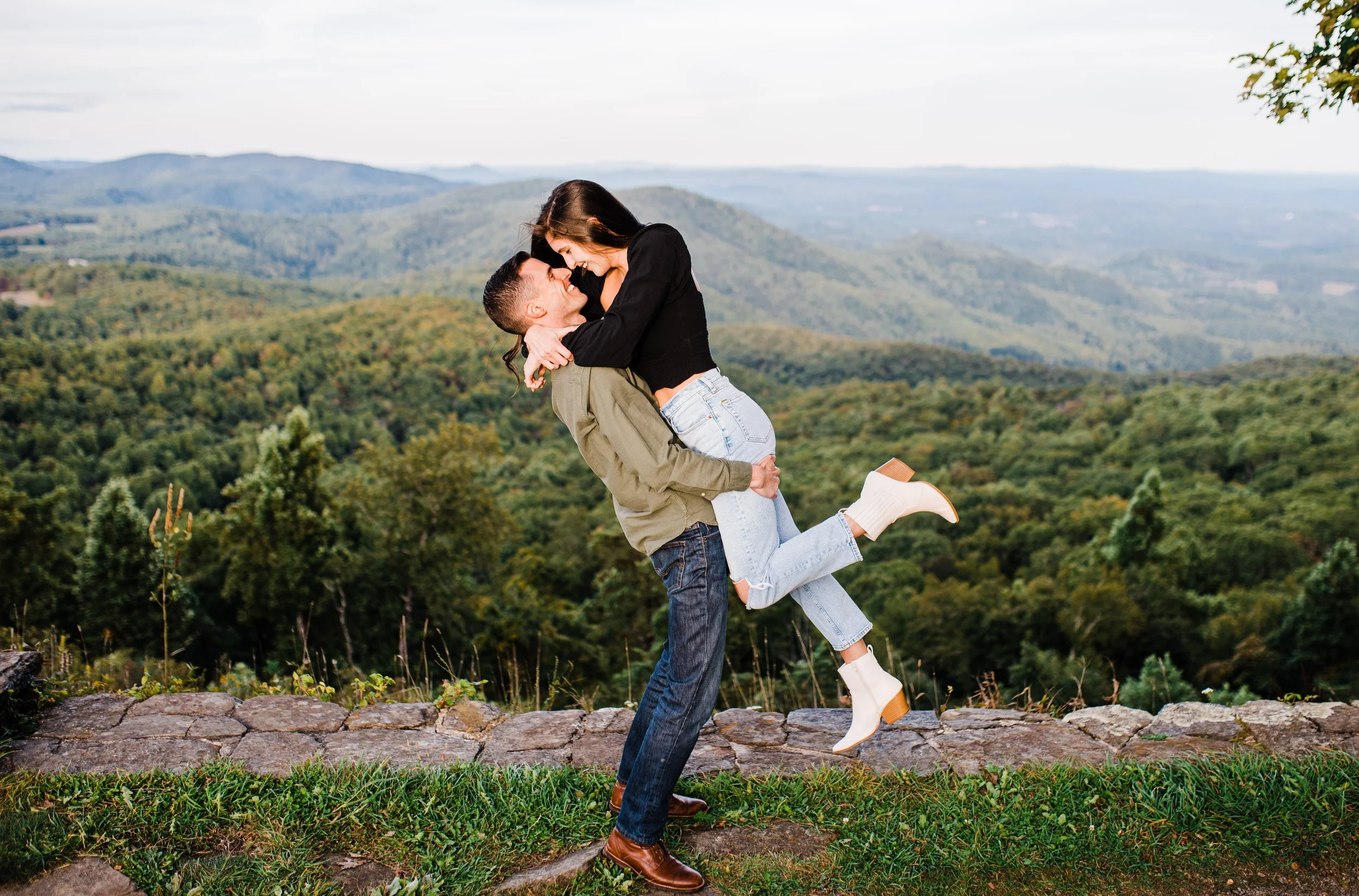 A Blue Ridge Parkway Engagement Session - Allie & Sean
