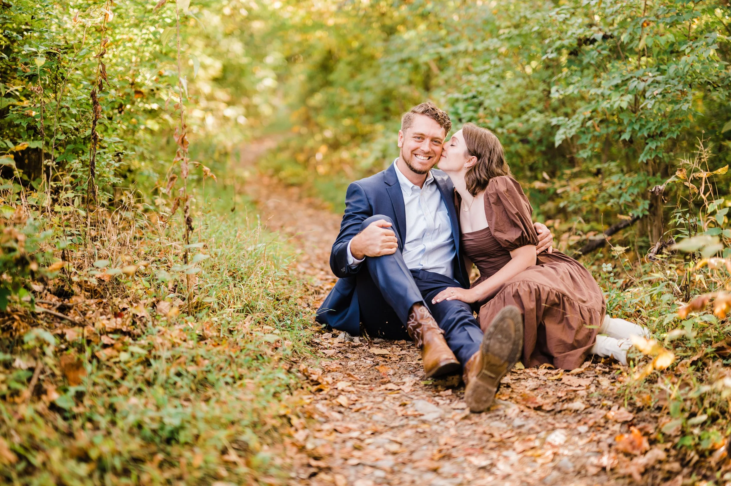 A Roanoke Virginia Engagement Photoshoot - Caroline & Alex