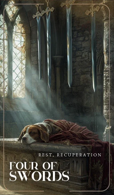 The Four of Swords Tarot Card for Pet Parents: Cultivating Rest and ...