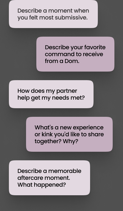 Embrace App | BDSM journalling app for doms and subs