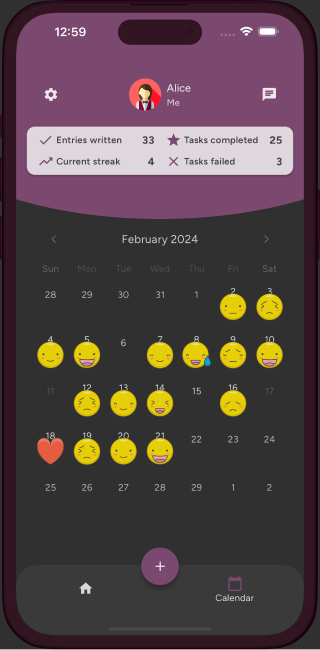 Embrace App | BDSM journalling app for doms and subs
