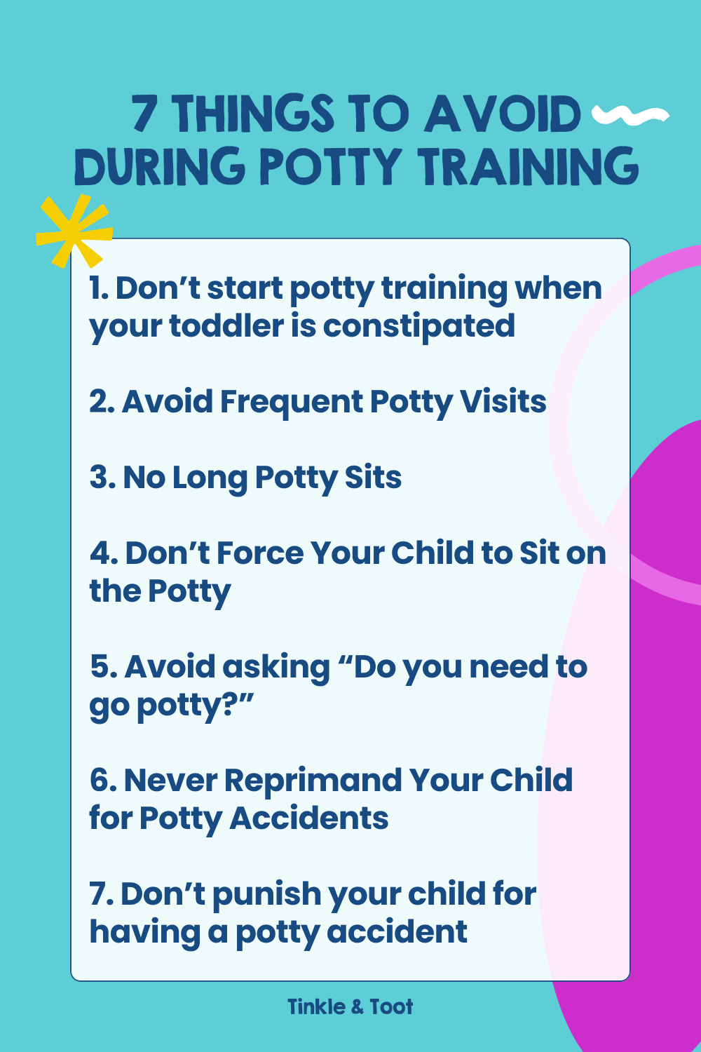 7 Things to Avoid During Potty Training Success — Tinkle & Toot