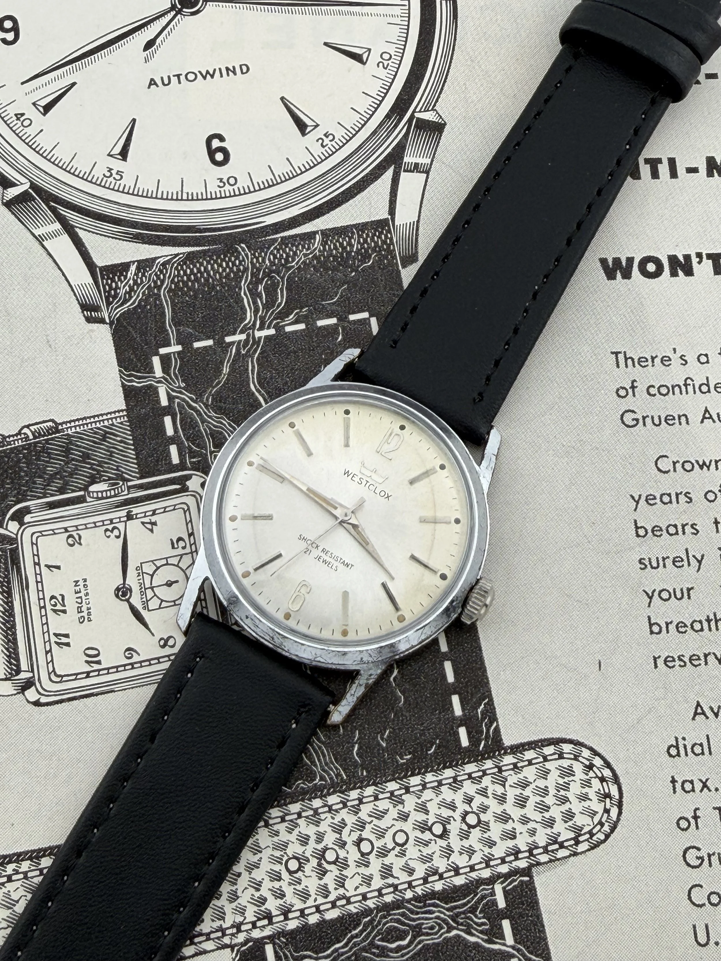 Westclox Automatic | Caliber M102 | 21 Jewels | Stainless Steel Case ...