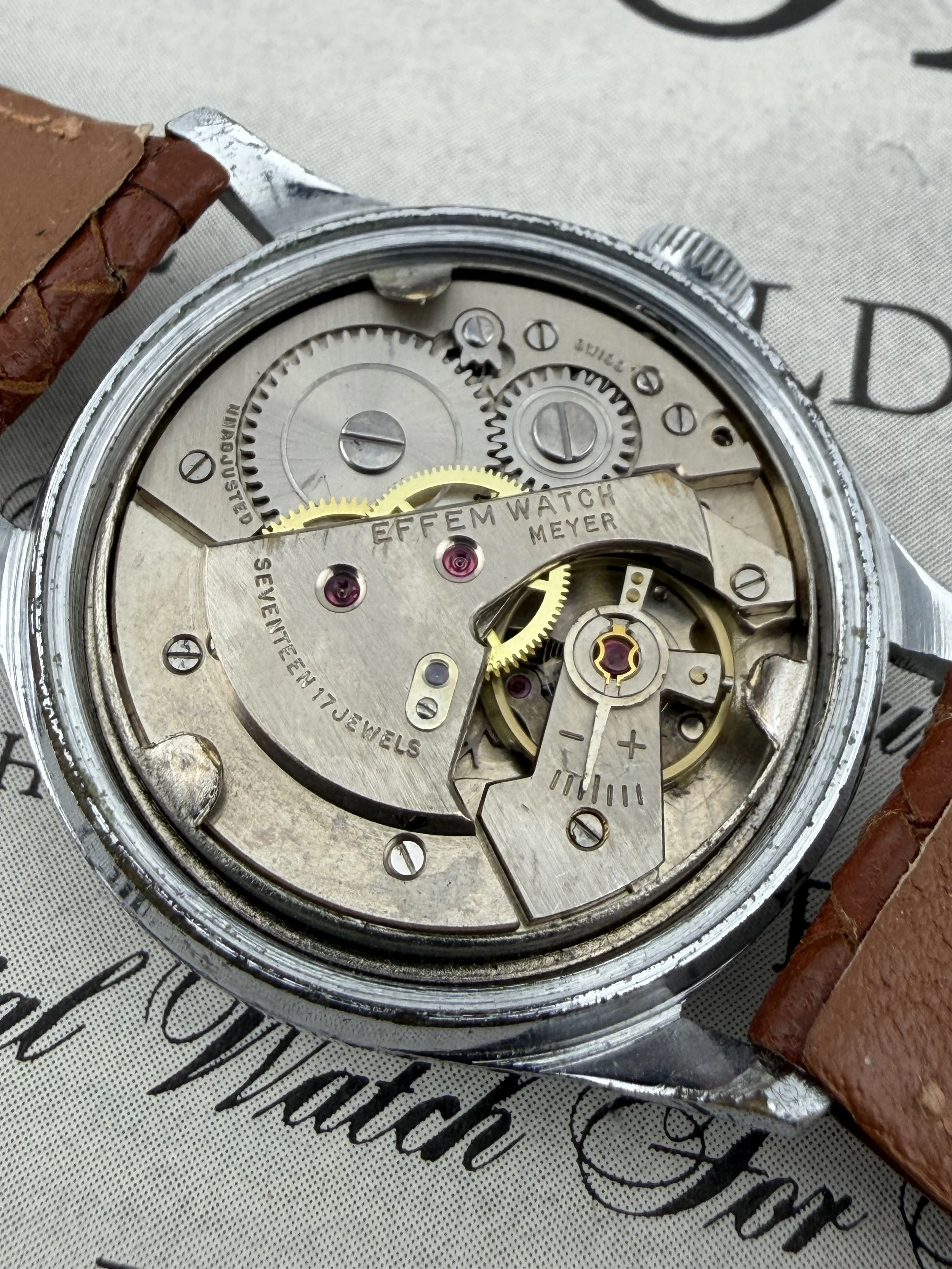 Light 17 Jewel Swiss Watch | Textured Linen Dial | Steel Case — Little ...