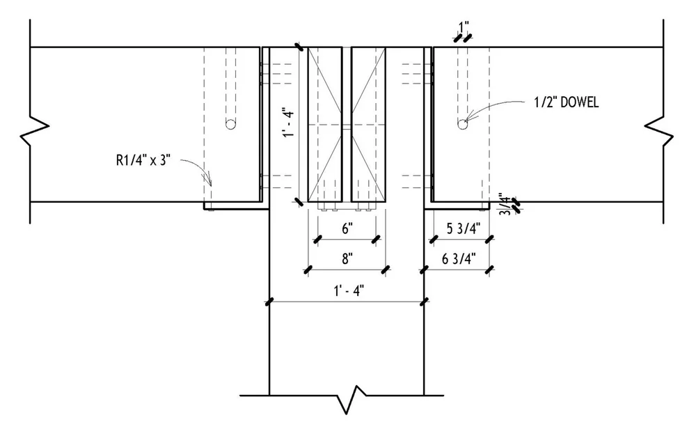 Mass Timber Custom Connection Detail — Connor Kodat