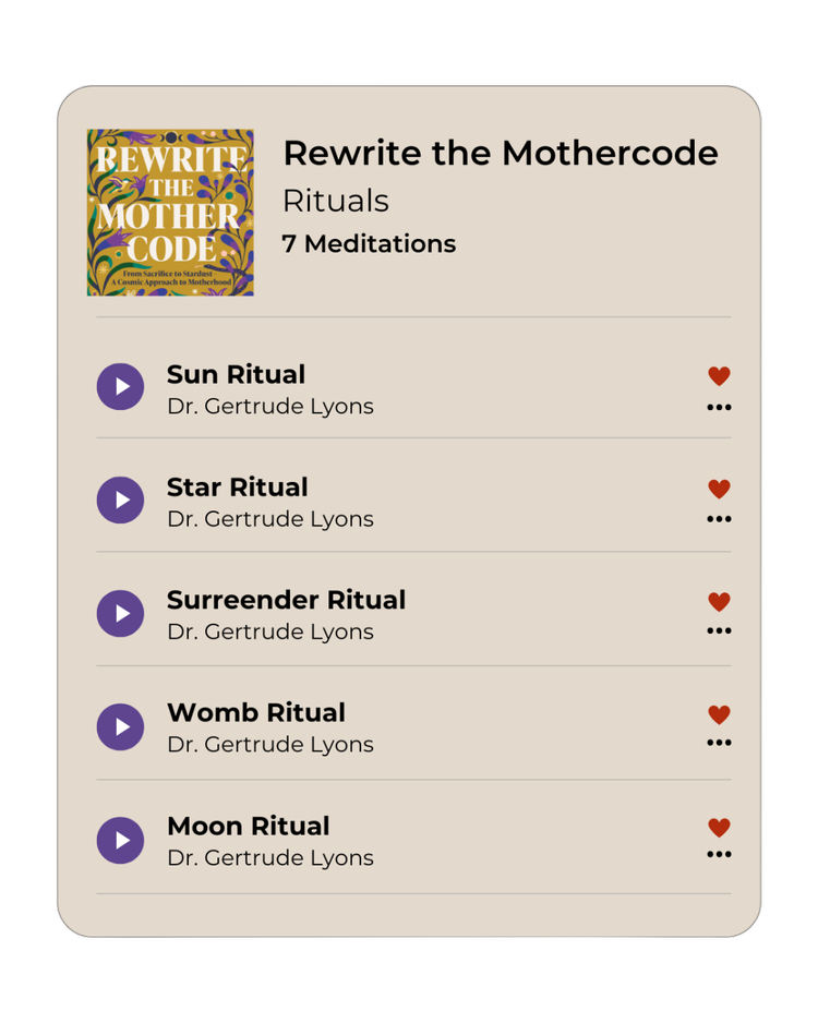 Rewrite the Mother Code: From Sacrifice to Stardust — Dr. Gertrude