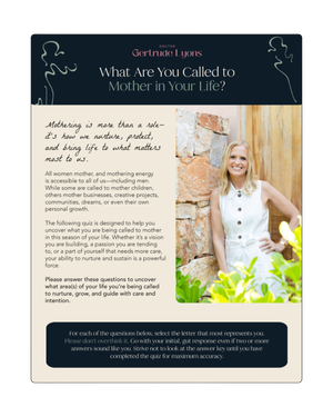 Rewrite the Mother Code: From Sacrifice to Stardust — Dr. Gertrude