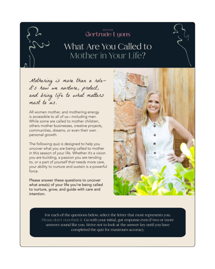 Rewrite the Mother Code: From Sacrifice to Stardust — Dr. Gertrude
