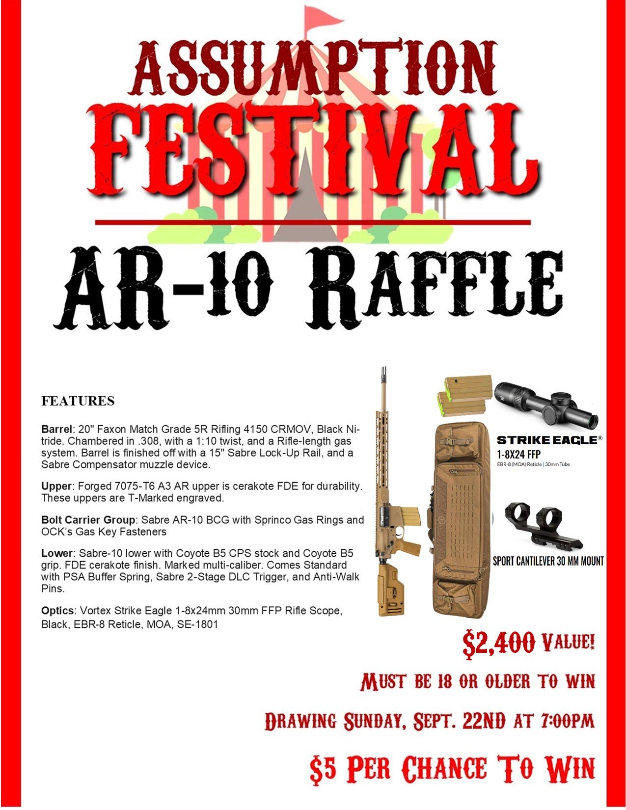 Raffle Tickets — Assumption Festival