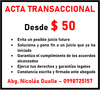 ACTA TRANSACCIONAL JUDICIAL Y EXTRAJUDICIAL ECUADOR — Trámites Ecuador