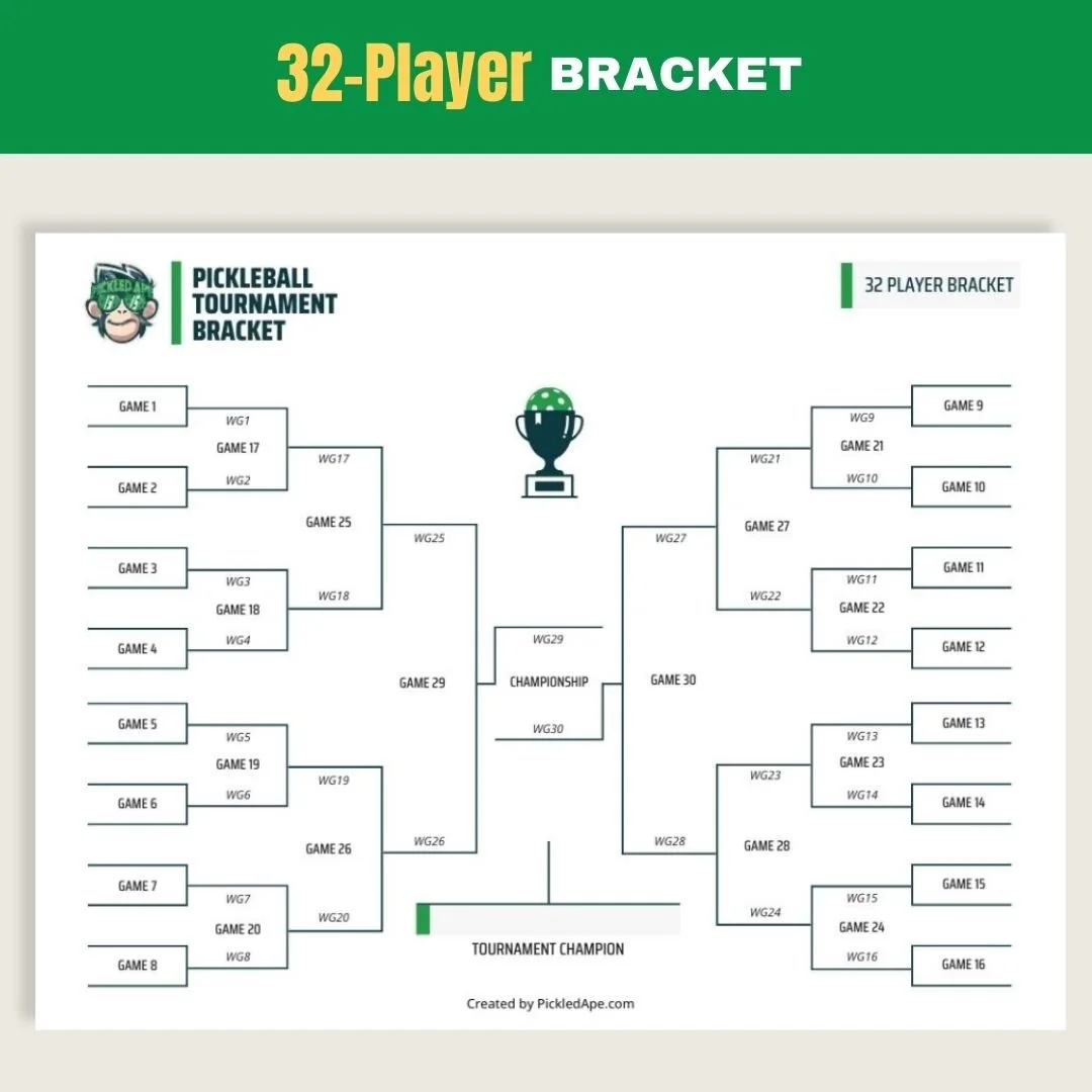 Free Pickleball Tournament Brackets — Pickled Ape