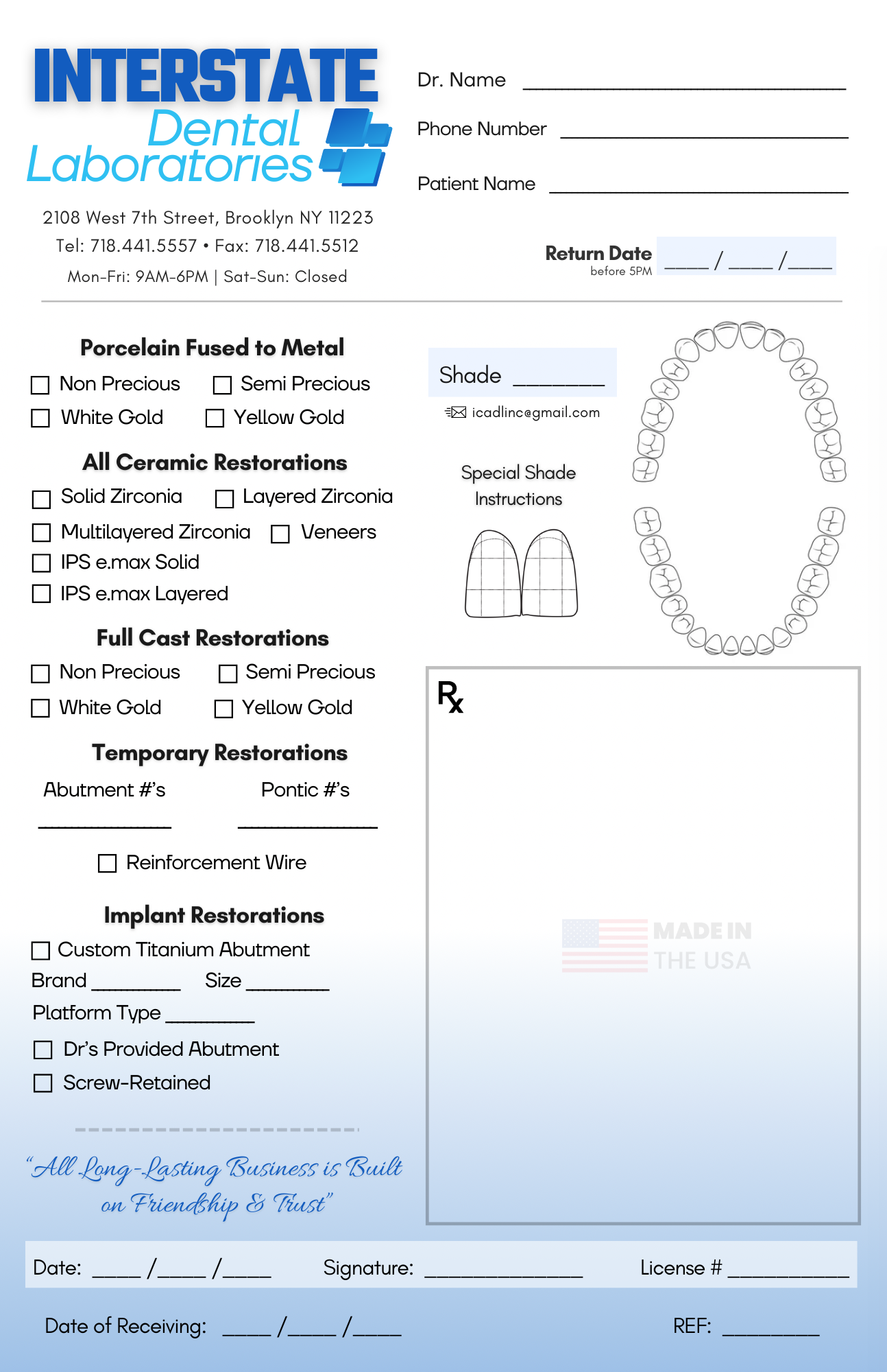 Resources - Interstate Dental Lab