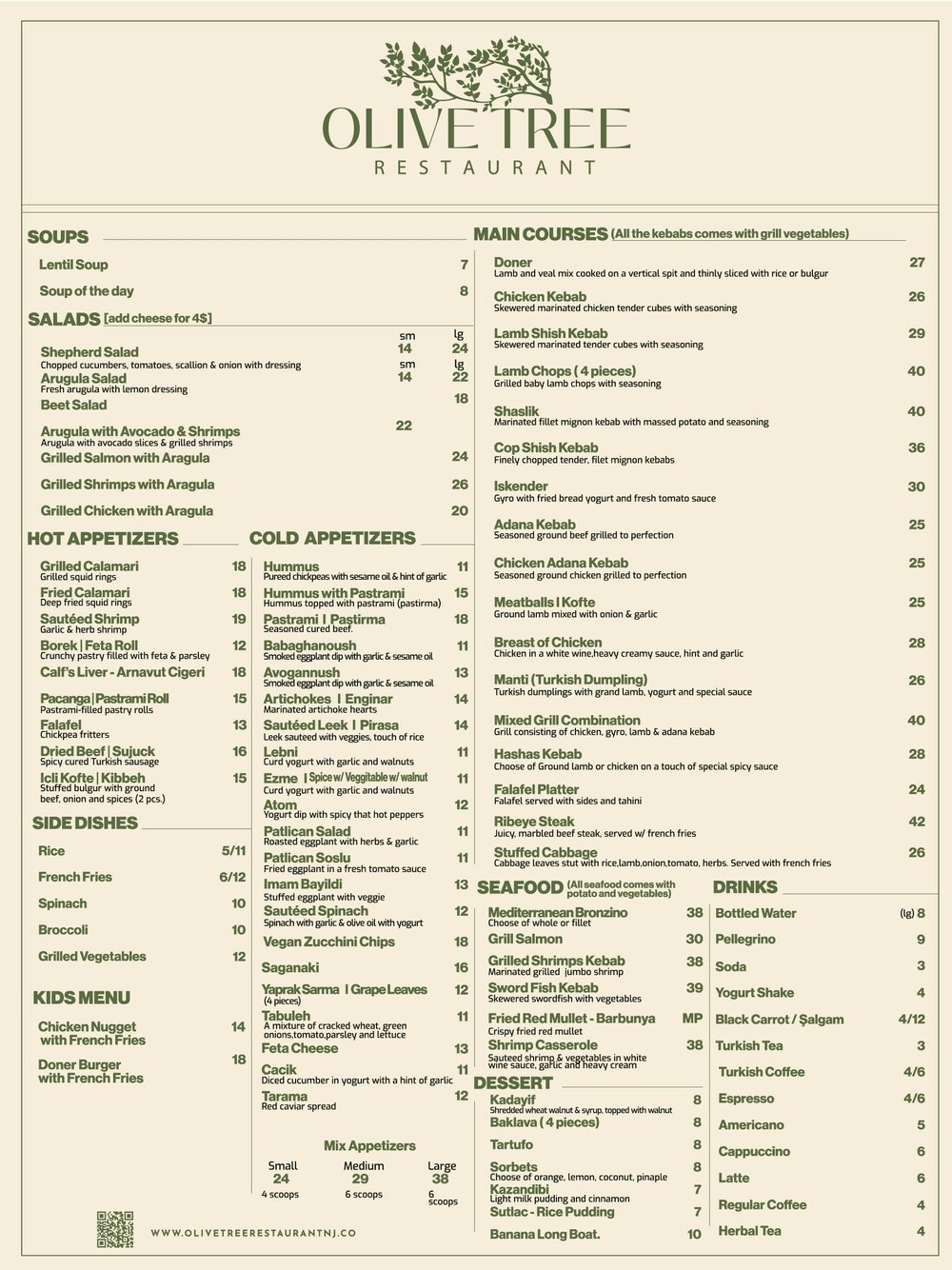 Menu 1 — www.olivetreerestaurantnj.co