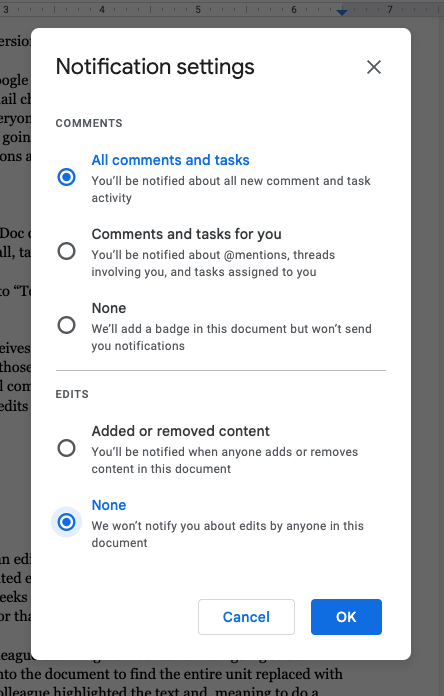 HOW TO USE GOOGLE DOCS: NOTIFICATIONS — Zizia Studio