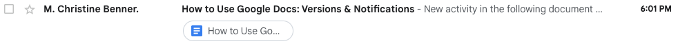 HOW TO USE GOOGLE DOCS: NOTIFICATIONS — Zizia Studio