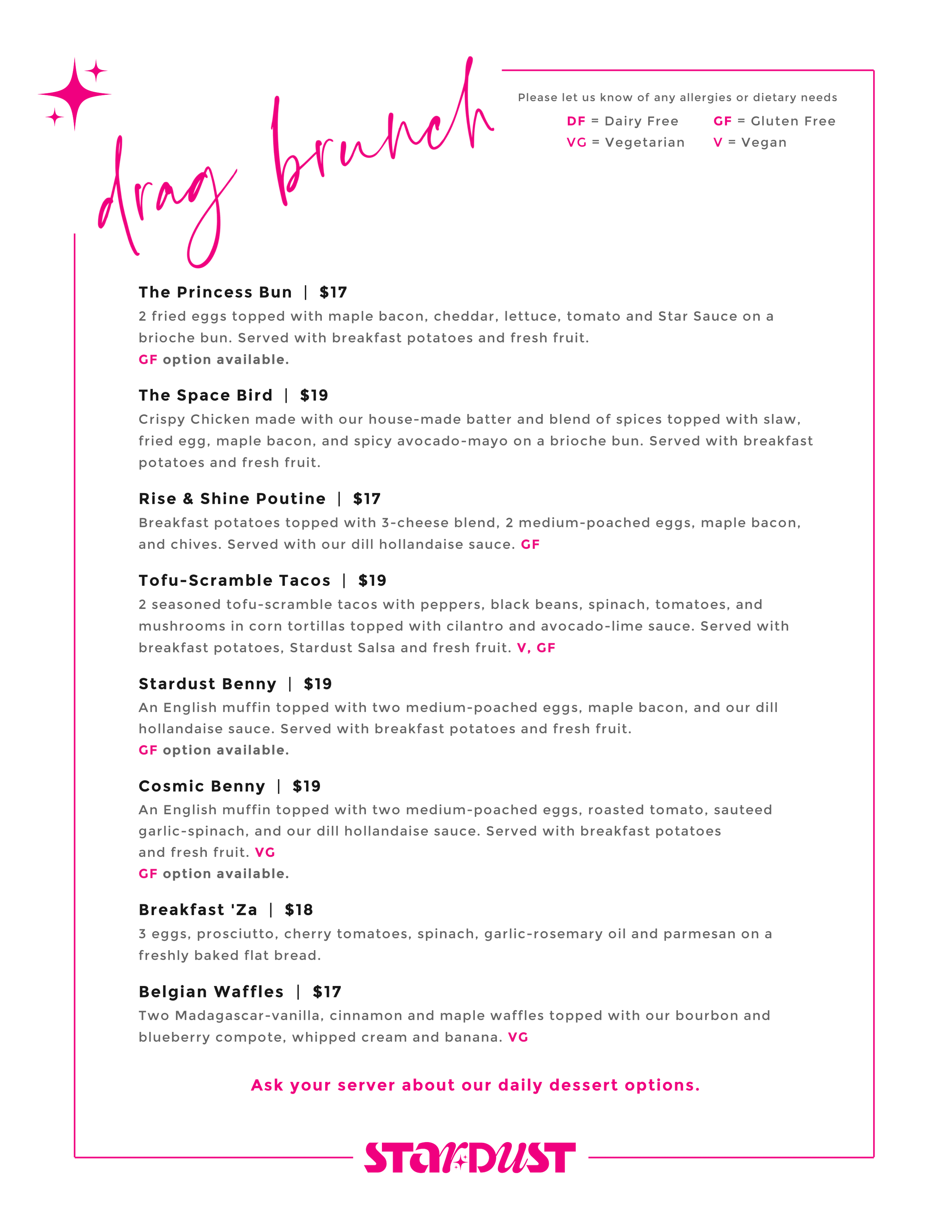 Sunday Brunch — Stardust - Queer Bar and Kitchen in Halifax, Gay Bar in ...