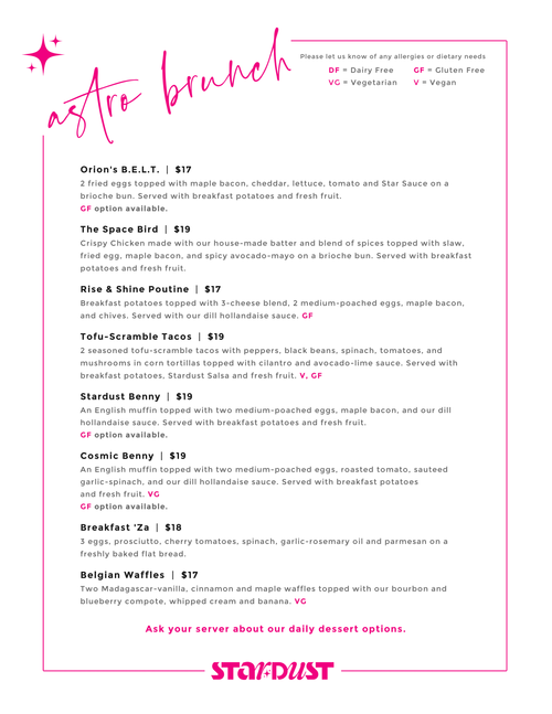 Sunday Brunch — Stardust - Queer Bar and Kitchen in Halifax, Gay Bar in ...
