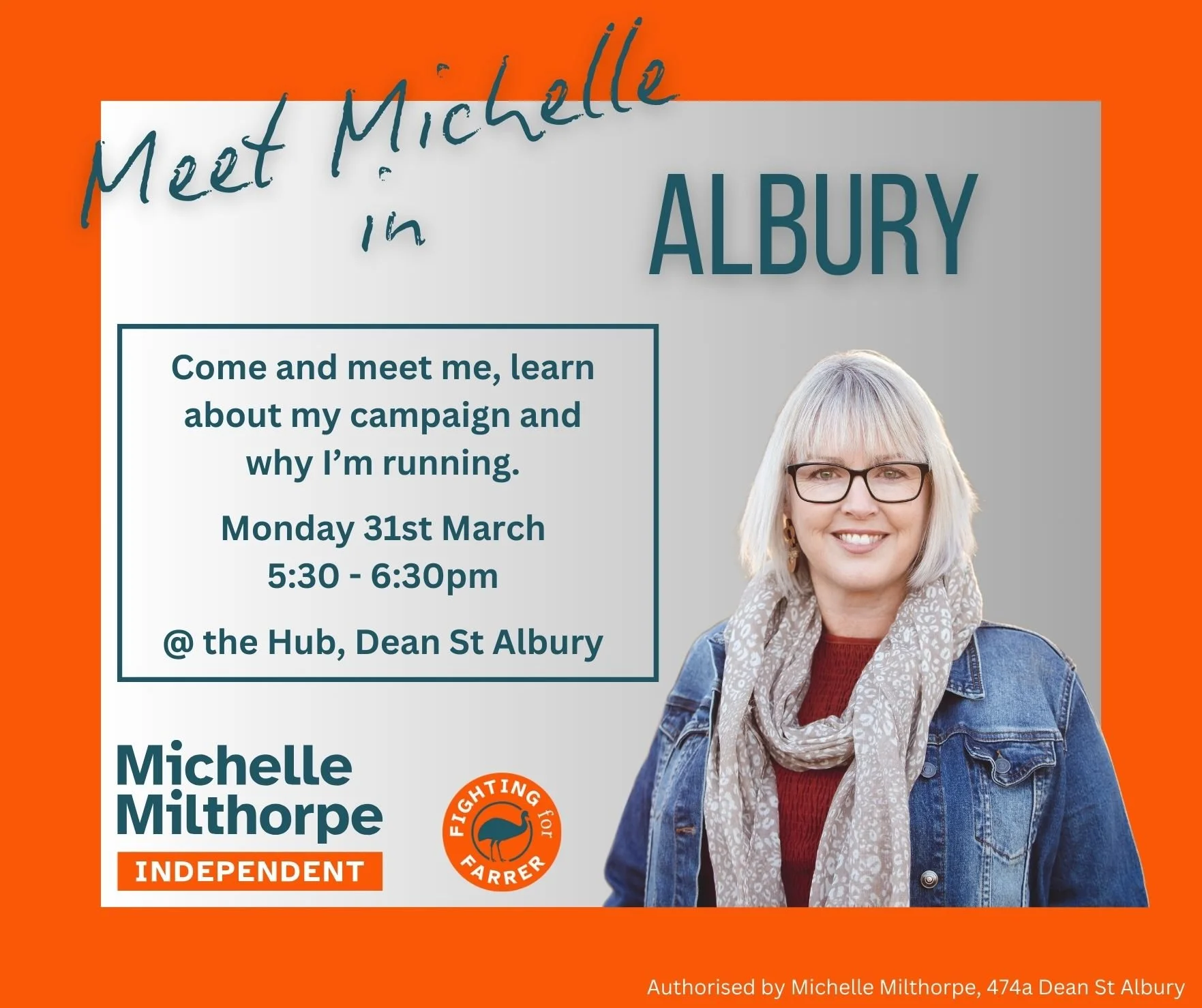 Events RSVP — Michelle Milthorpe