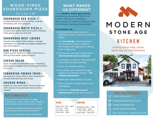Modern Stone Age Kitchen | Sourdough Bakery, Scratch-Made Menu & Pizza ...