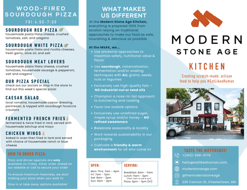 Modern Stone Age Kitchen | Sourdough Bakery, Scratch-Made Menu & Pizza ...