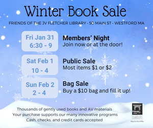Winter Book Sale — Friends of the J.V. Fletcher Library