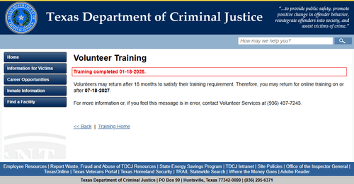 TDCJ Training | Join TDCJ Volunteer Efforts — Kairos Goree