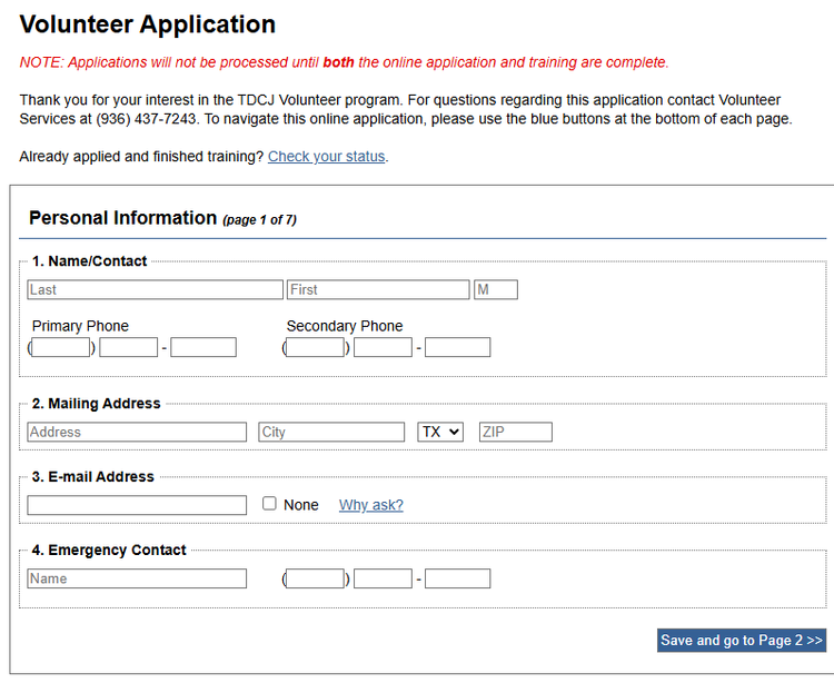 TDCJ Training | Join TDCJ Volunteer Efforts — Kairos Goree