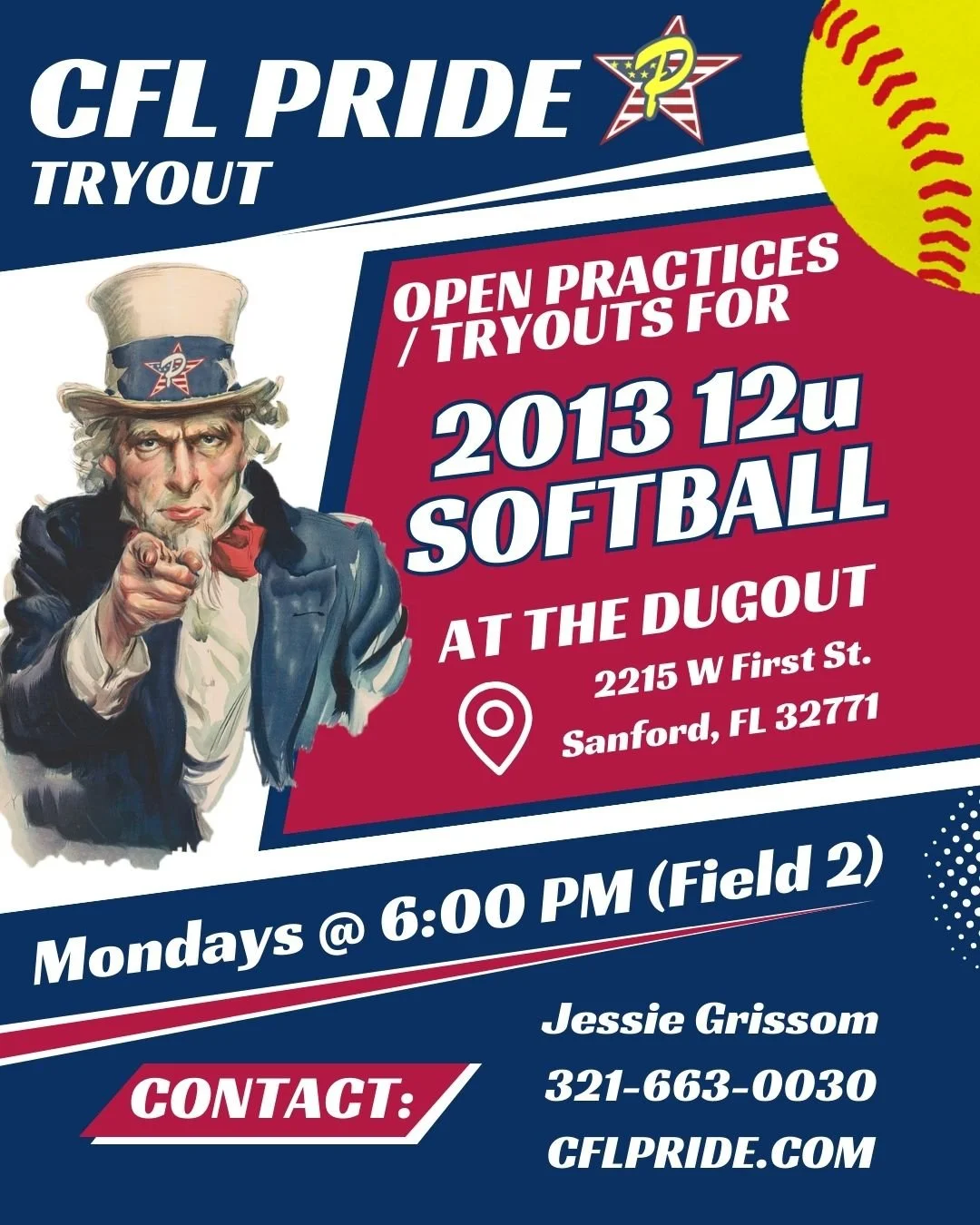 Softball Tryouts — CFL Pride