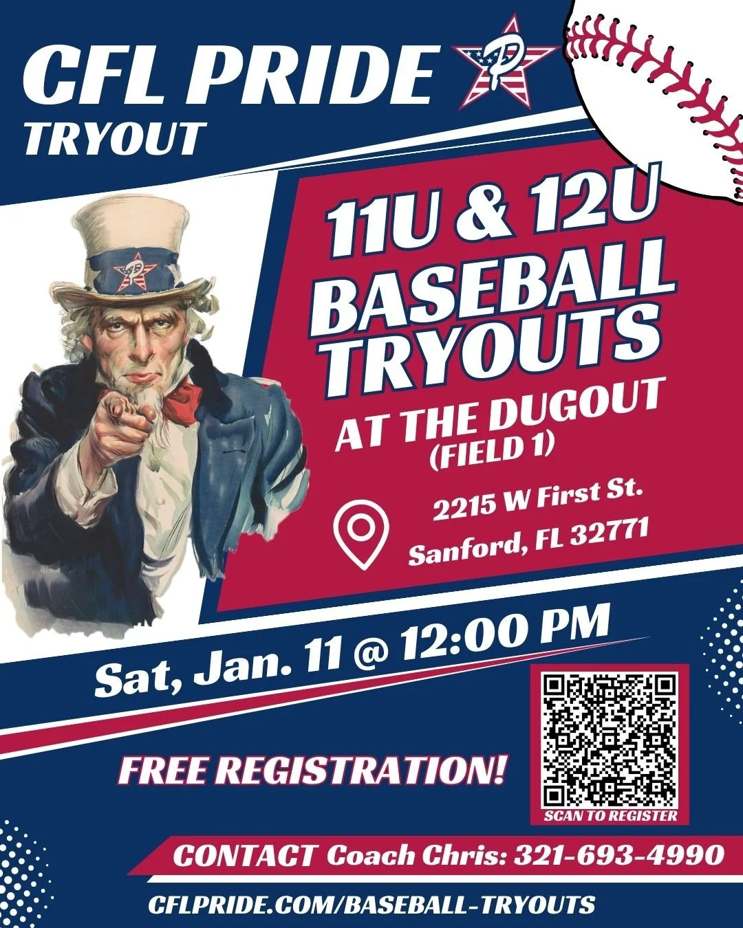 Baseball Tryouts — CFL Pride