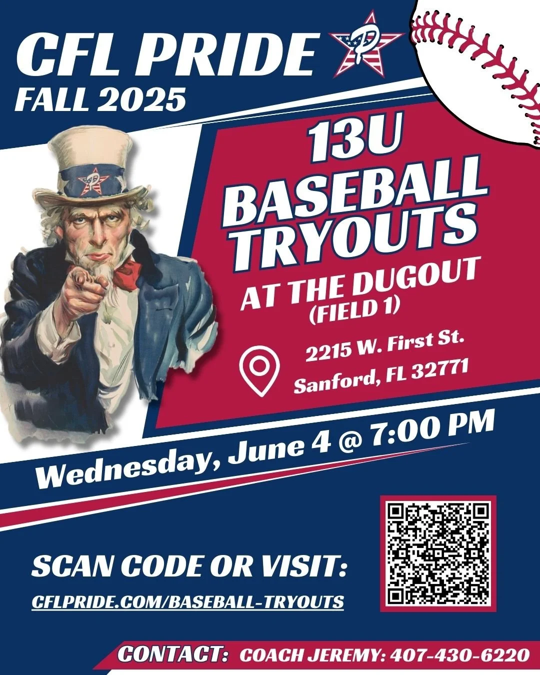 Baseball Tryouts — CFL Pride