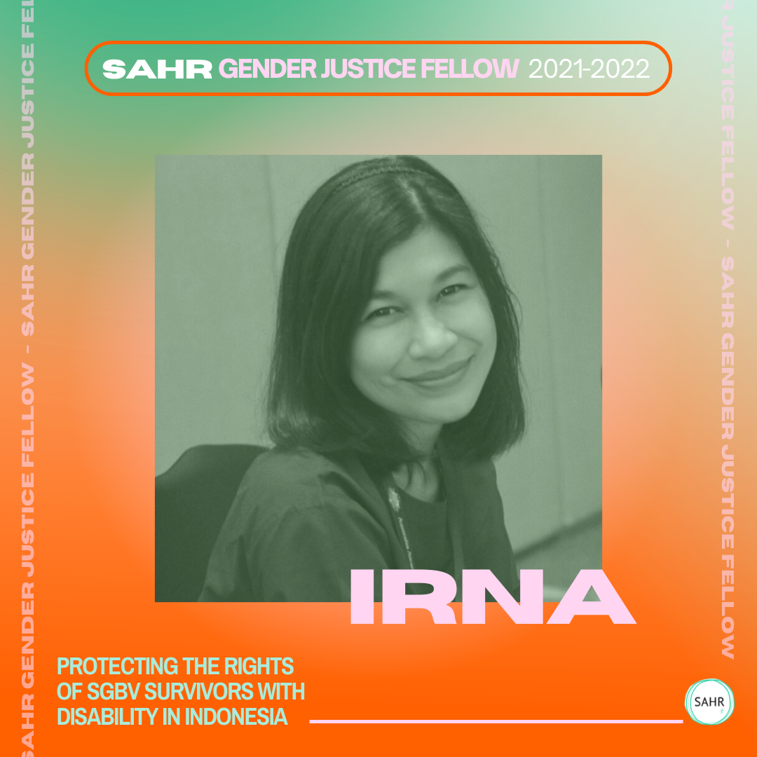 Justice Fellowship Spotlight - Irna advocating for disabled survivors ...