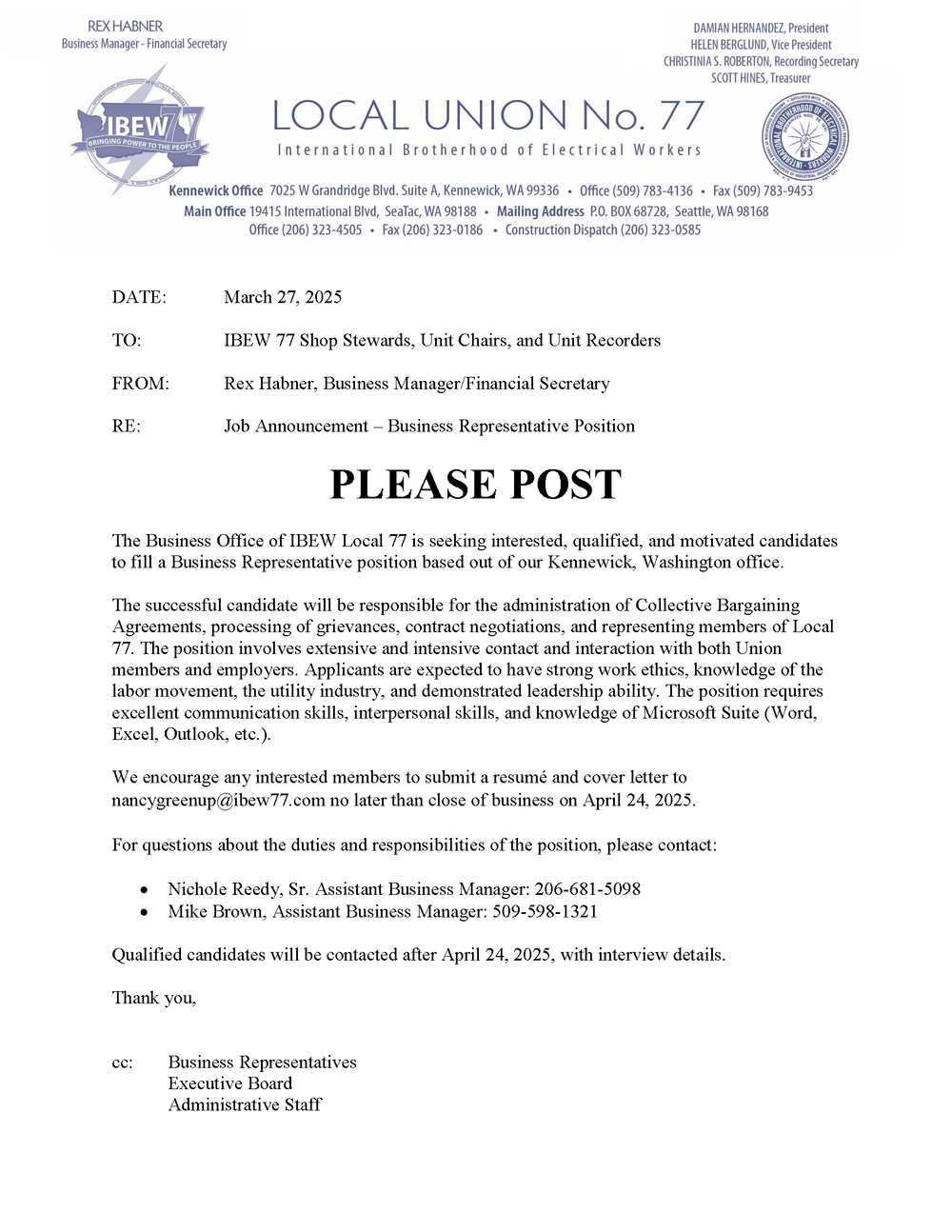IBEW Local 77