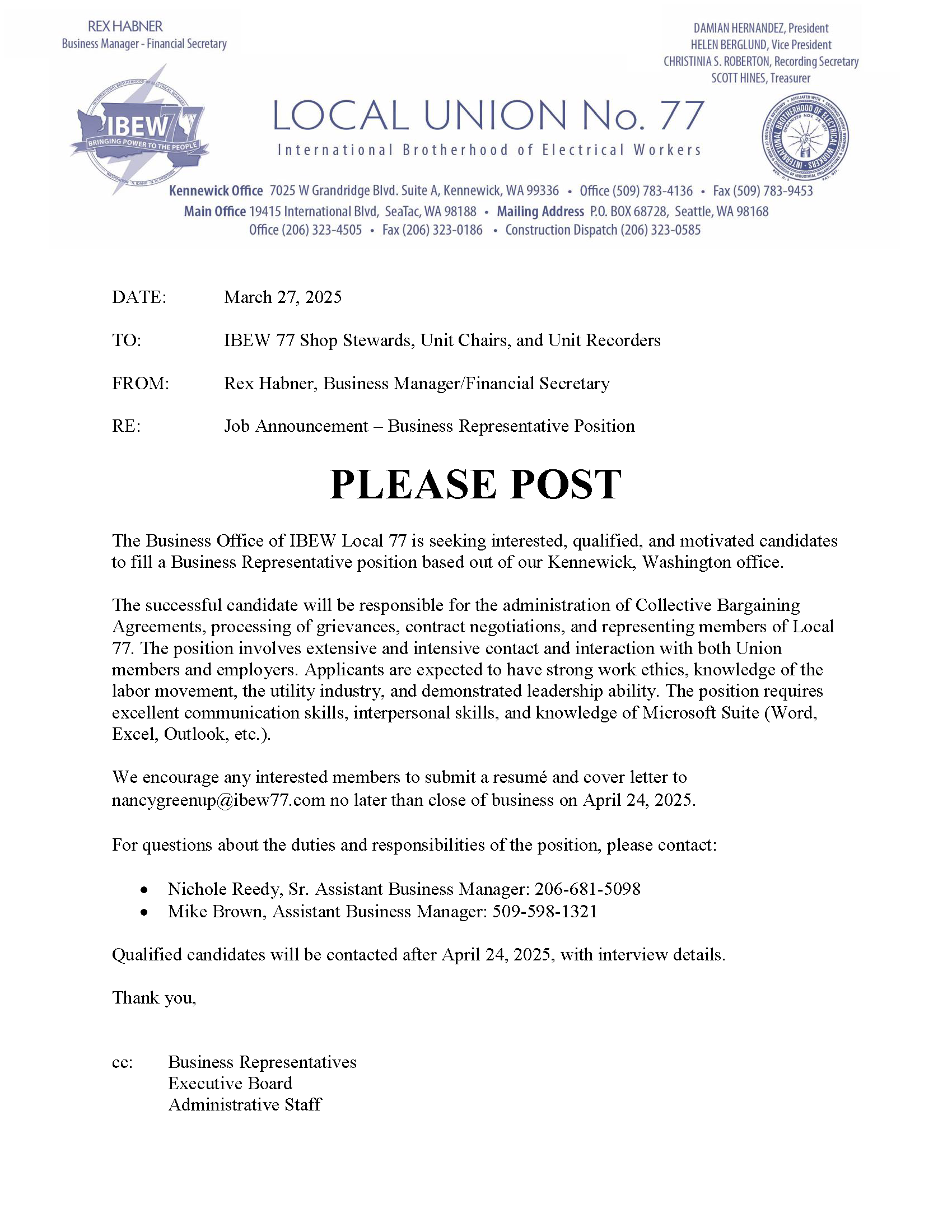 IBEW Local 77