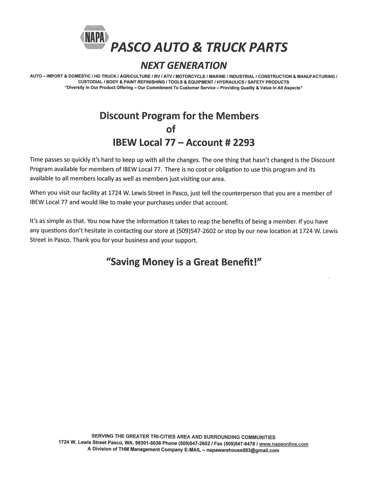 Union Benefits — IBEW Local 77