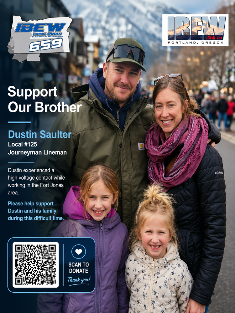 Support Brother Dustin Saulter — IBEW Local 77