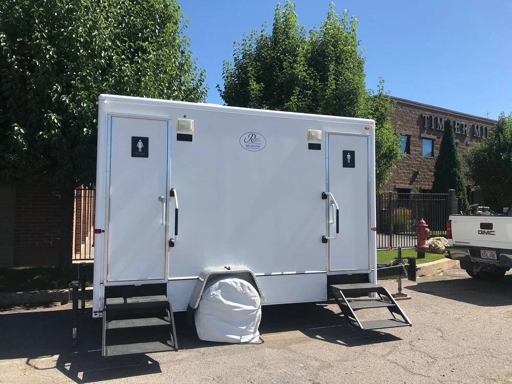 Two Stall Restroom Trailers — Royal Restrooms of Ohio