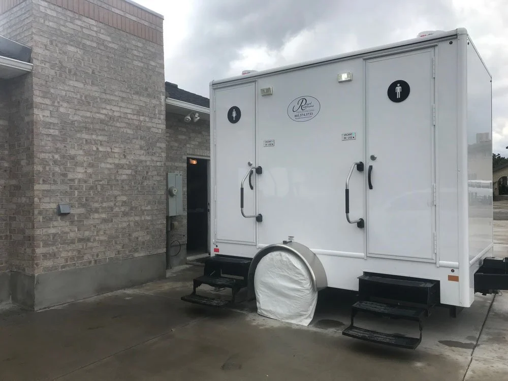 Two Stall Restroom Trailers — Royal Restrooms of Ohio